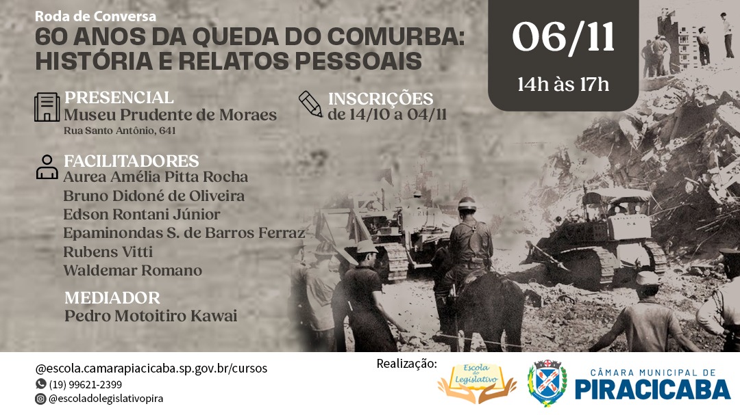 Roda de conversa “60 anos da queda do Comurba: história e relatos ...